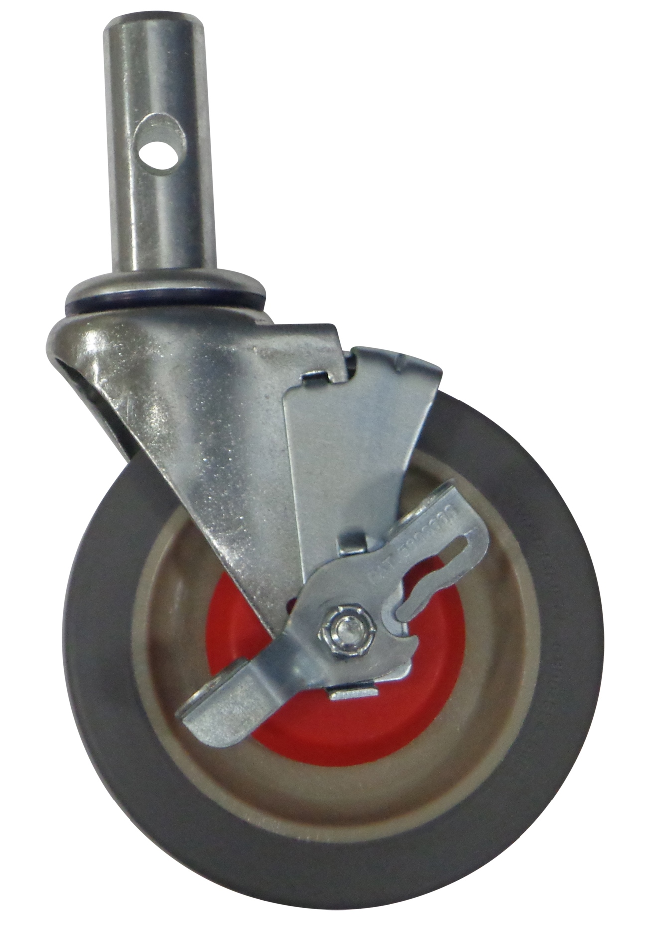 5 inch Swivel Caster Polyurethane Flat Tread - Side Brake - Ortmayer ...